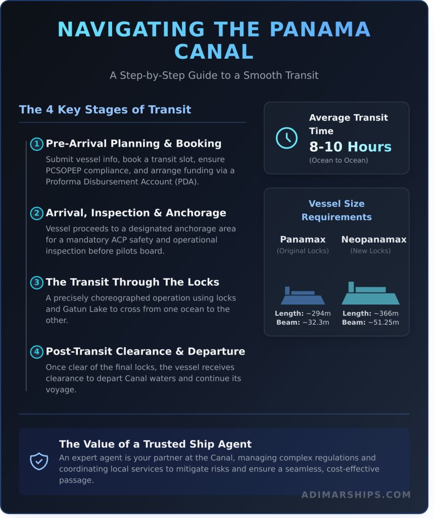 Panama Canal Transit: The Complete Guide for Ship Operators - Adimar ...