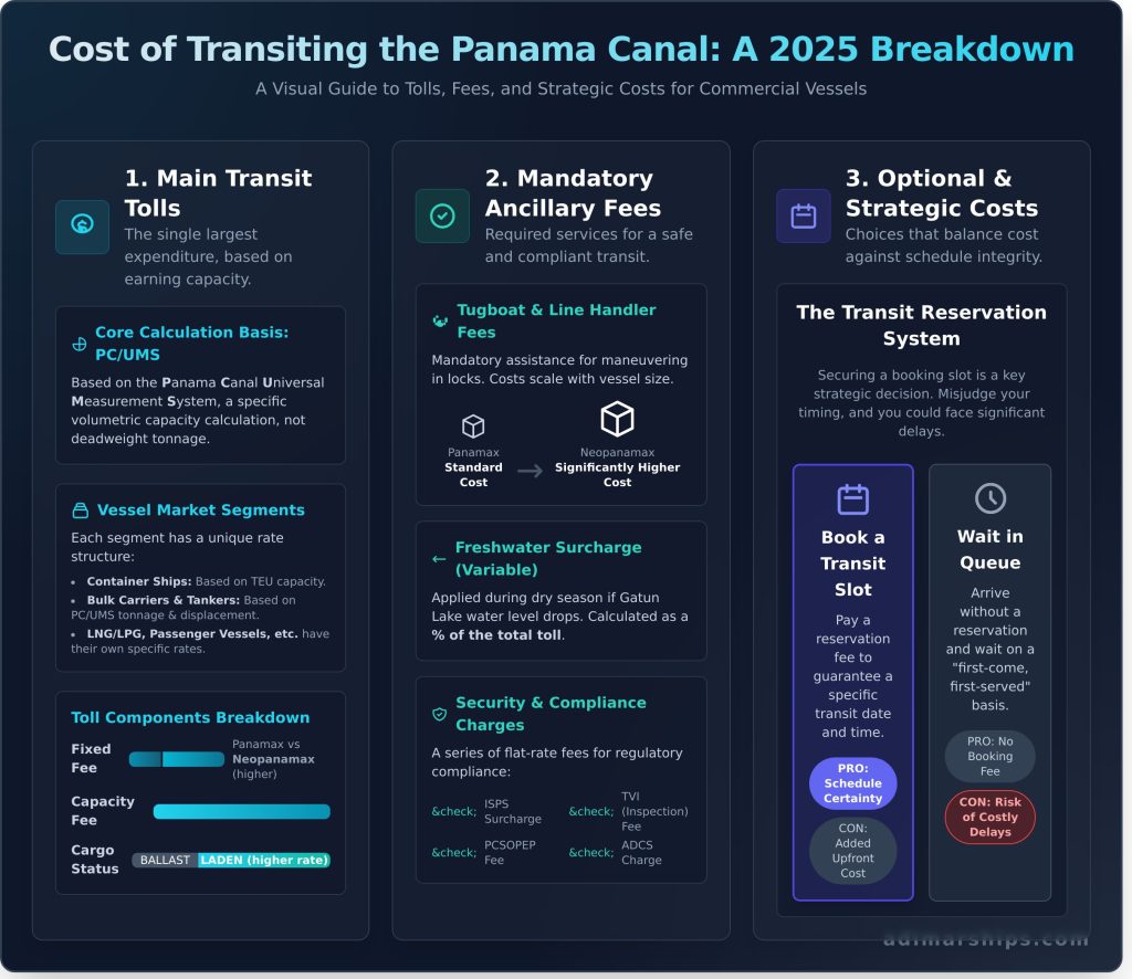Cost of Transiting Panama Canal for Commercial Vessel: A 2026 Guide ...
