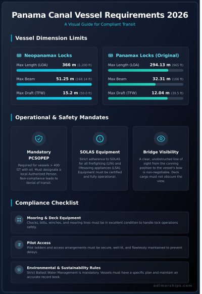 Panama Canal Vessel Requirements for 2026: The Complete Guide - Adimar ...