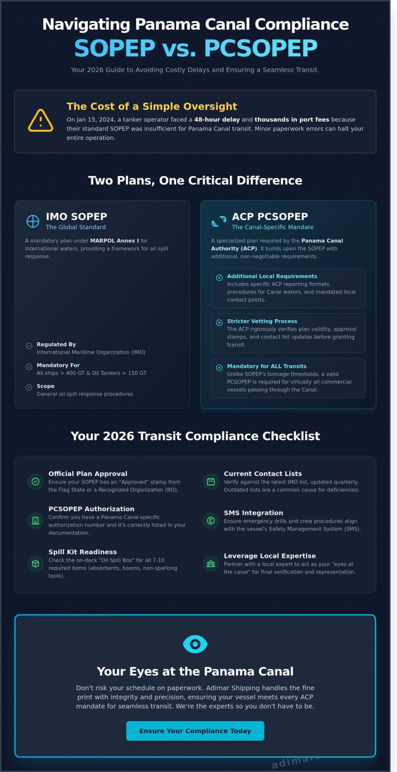 SOPEP and PCSOPEP Compliance: The Complete 2026 Guide for Panama Canal ...